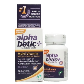 Alphabetic + Multi-vitamin with ALA, chromium & Lutein Caplets ...