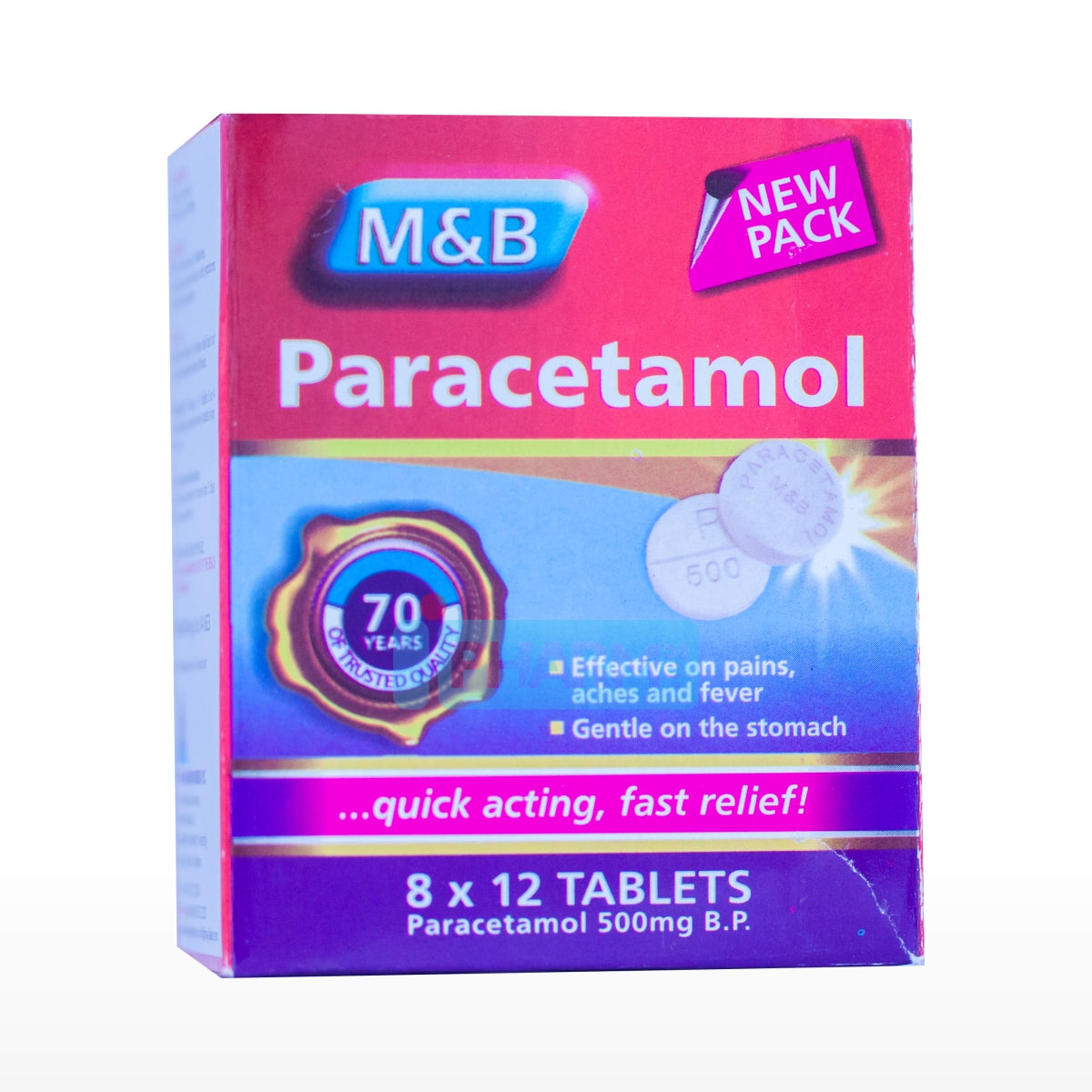 M&B Paracetamol Tab 500mg x 12 – Precious Pharmacy